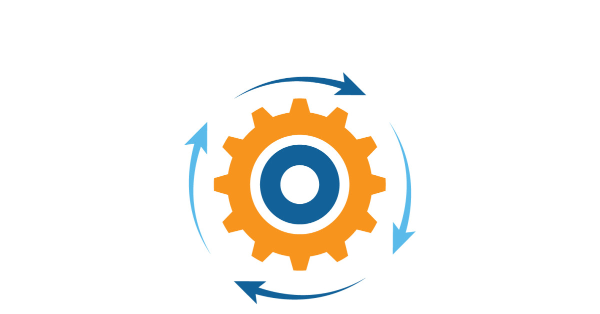 Gear machine symbol logo design vector v6 - TemplateMonster