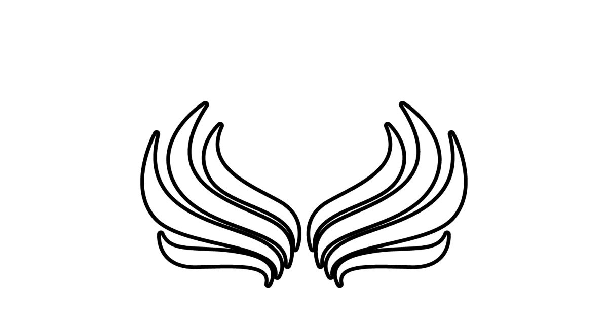 Siyah kanat kuş şahin logo vektör v18 - TemplateMonster