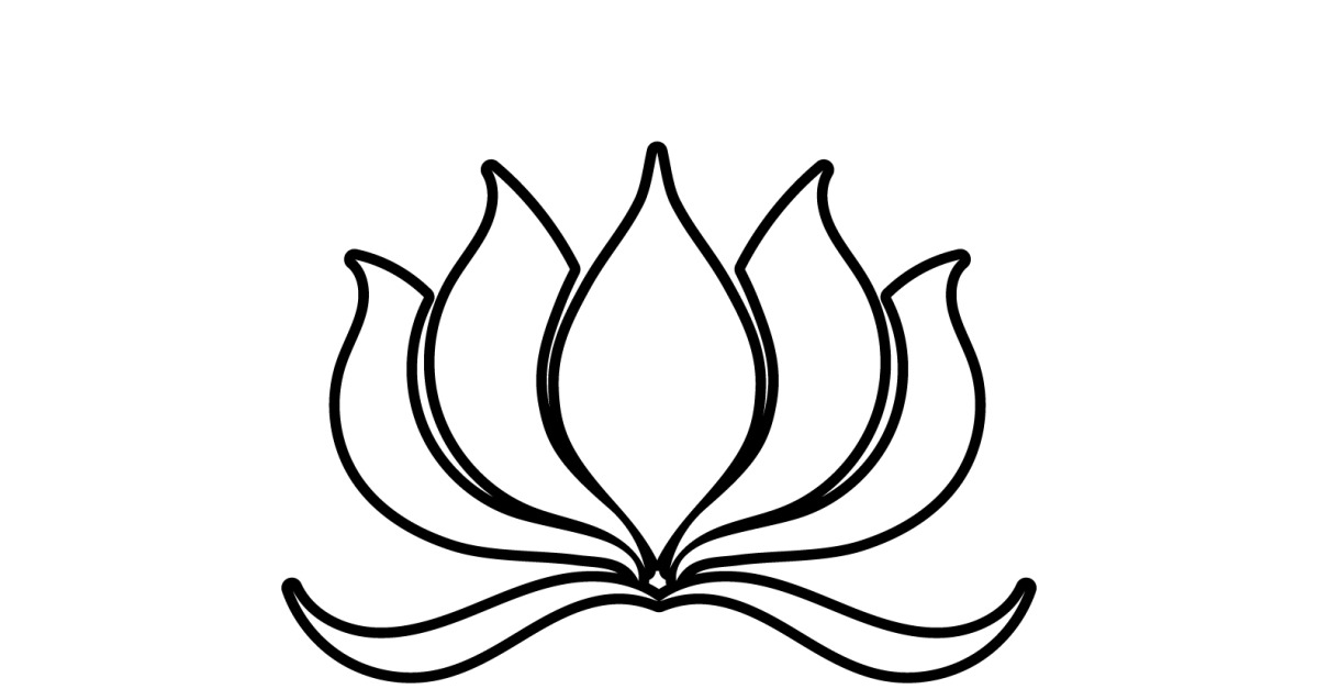 Flower lotus yoga symbol vector design company name v50