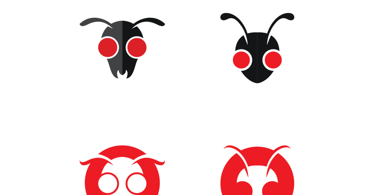 Karınca kafası hayvanlar logo vektörü v36 - TemplateMonster