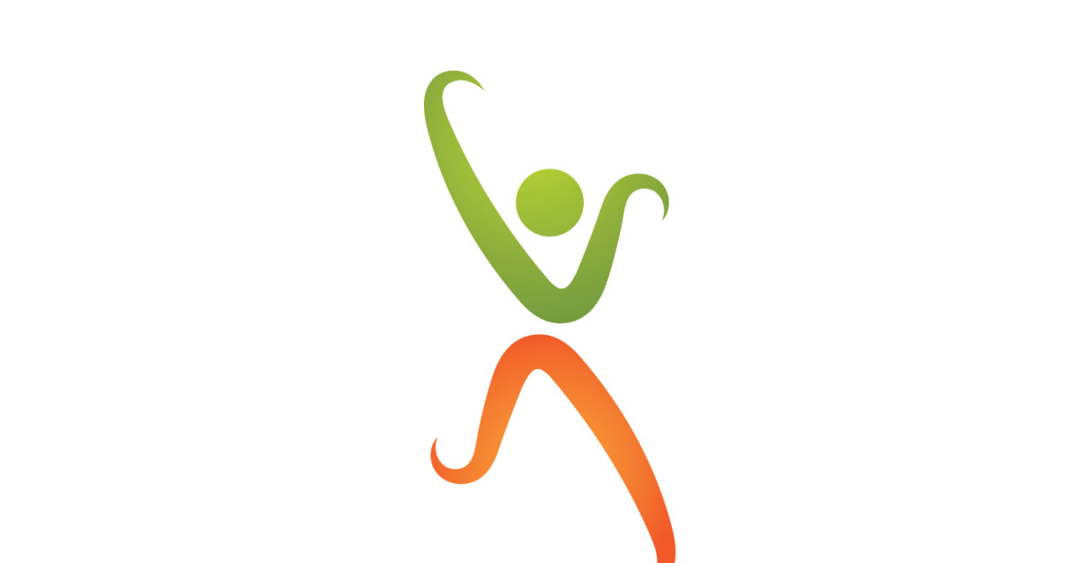 Human caracter health people logo vector v44