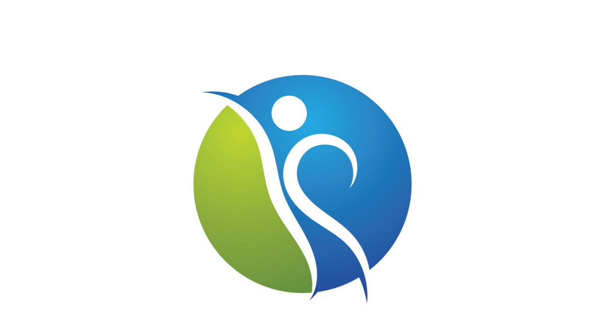Human caracter health people logo vector v58