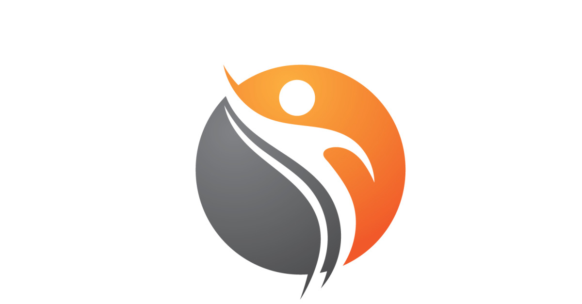 Human caracter health people logo vector v75
