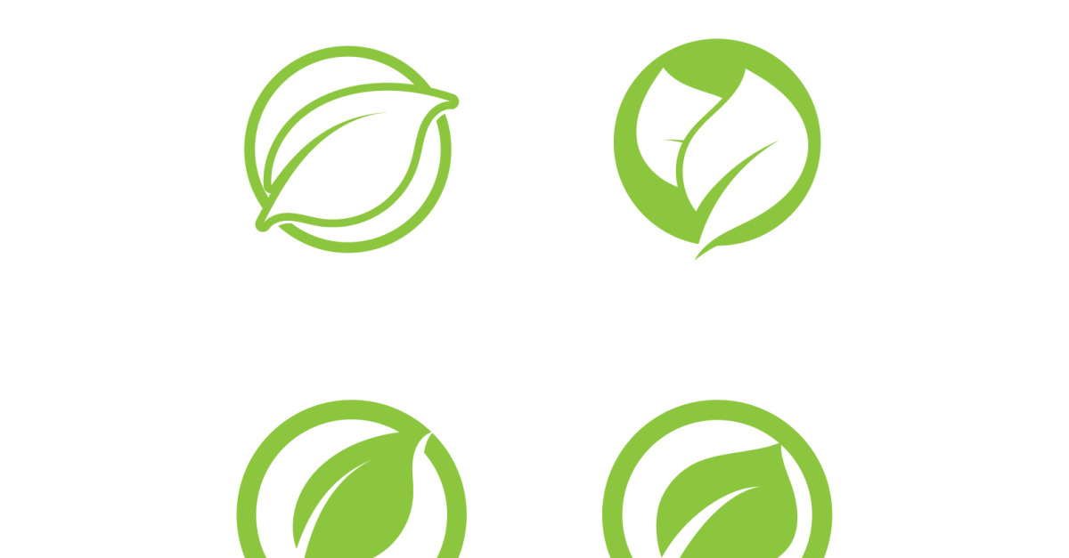 Yaprak yeşil çay doğa taze logo v55 #326840 - TemplateMonster