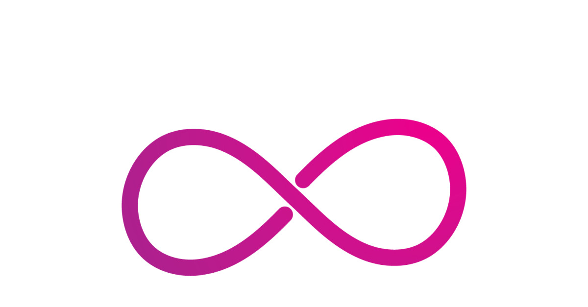 Logo de boucle de conception infini vecteur v2