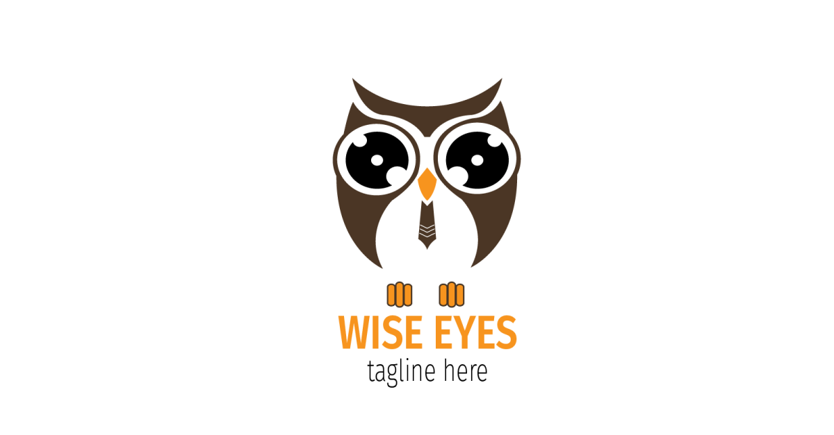 Ojos sabios, plantilla de logotipo de búho - TemplateMonster