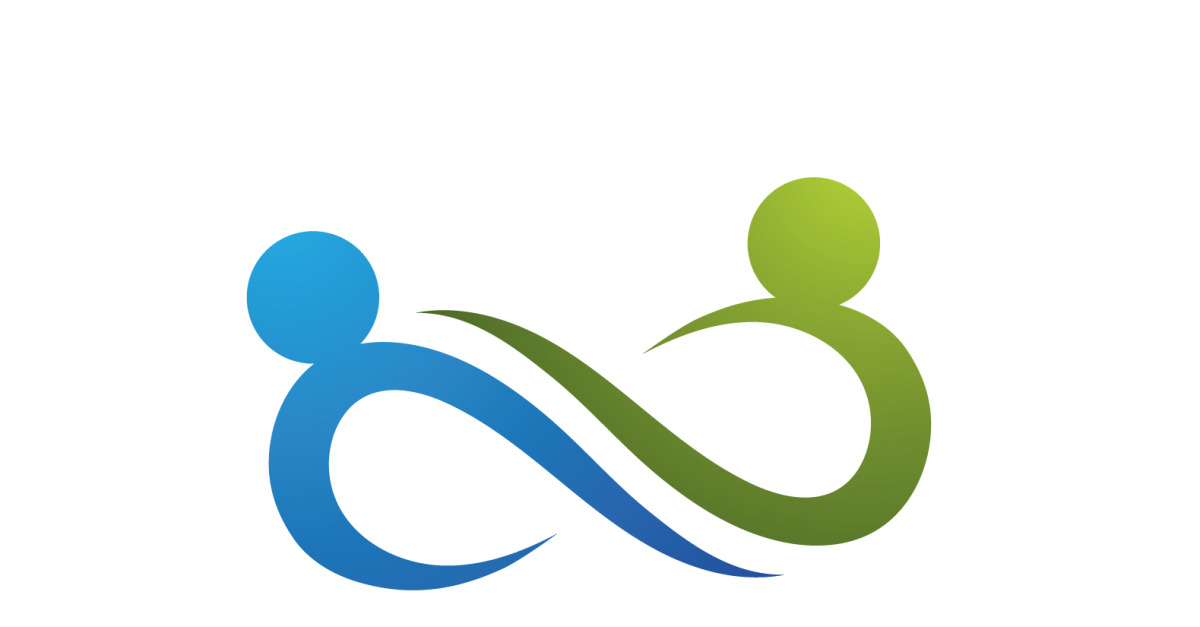 Création de logo de groupe d'équipe de personnes Infinity pour l ...