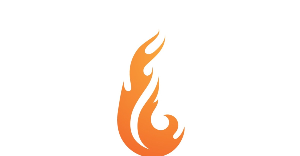 Flame fire hot burn logo vector v11 #327080 - TemplateMonster