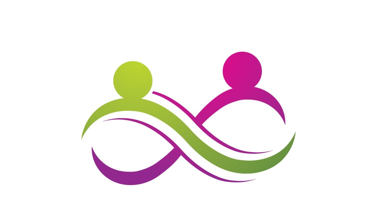 Infinity people team group logo design for company v12