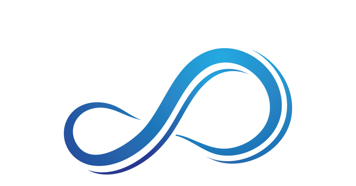 Loop diseño línea infinito logo vector v11 - TemplateMonster