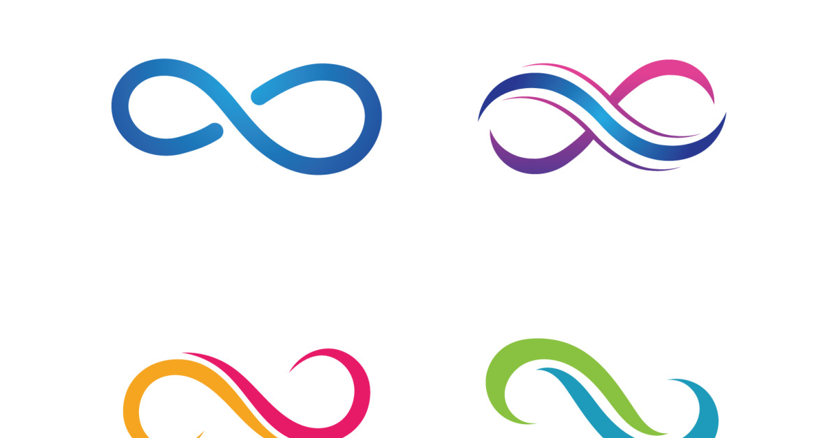 Loop diseño línea infinito logo vector v20 - TemplateMonster