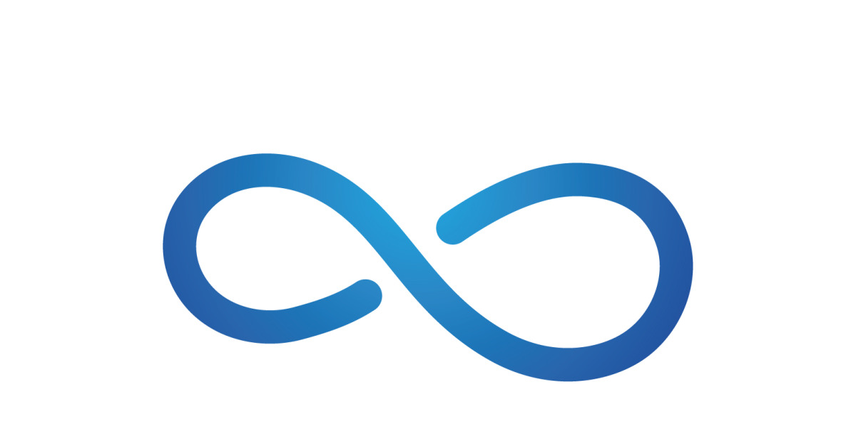 Loop diseño línea infinito logo vector v7 - TemplateMonster