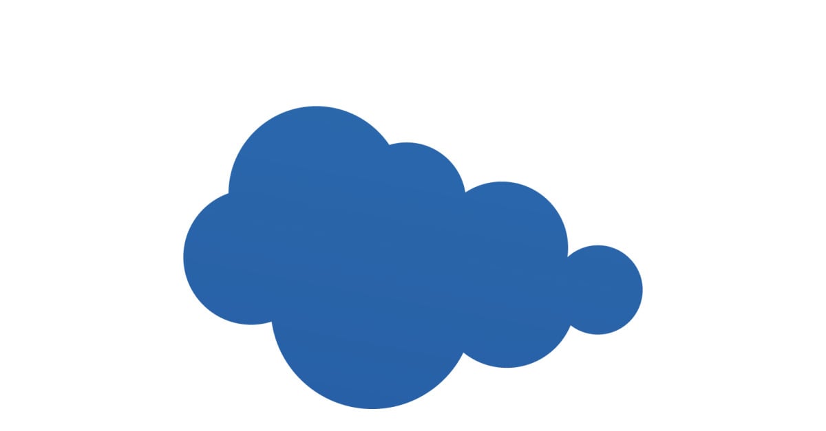 Blue cloud icon logo decoration and company design v18