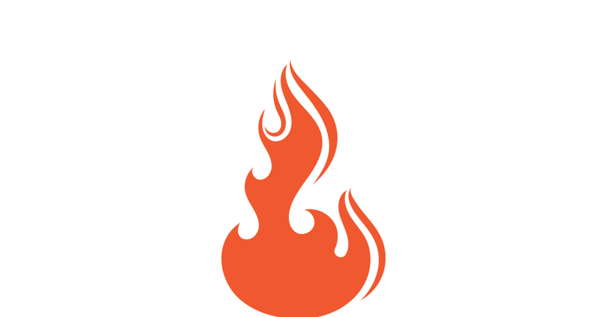 Fire hot flame burn logo vector v19 #327136 - TemplateMonster