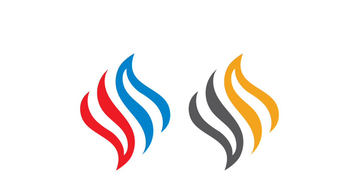 Fire hot flame burn logo vector v20 #327137 - TemplateMonster