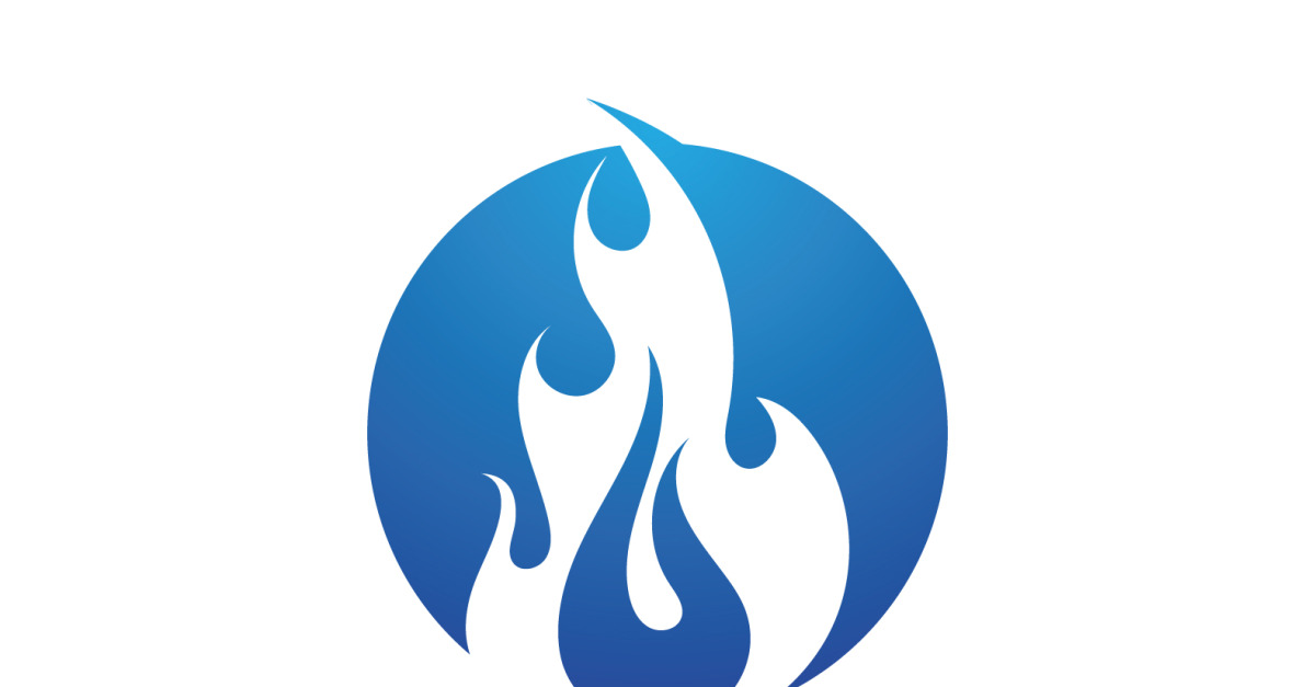Fire hot flame burn logo vector v3 #327120 - TemplateMonster