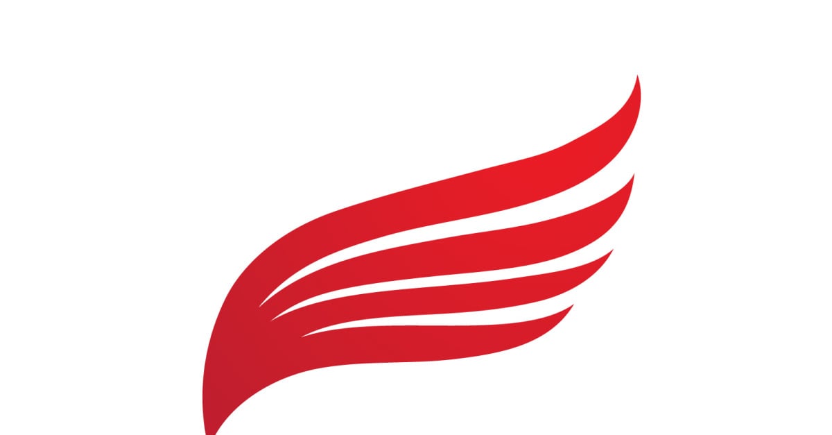 Wing Bird falcon angel logo vector V2 - TemplateMonster
