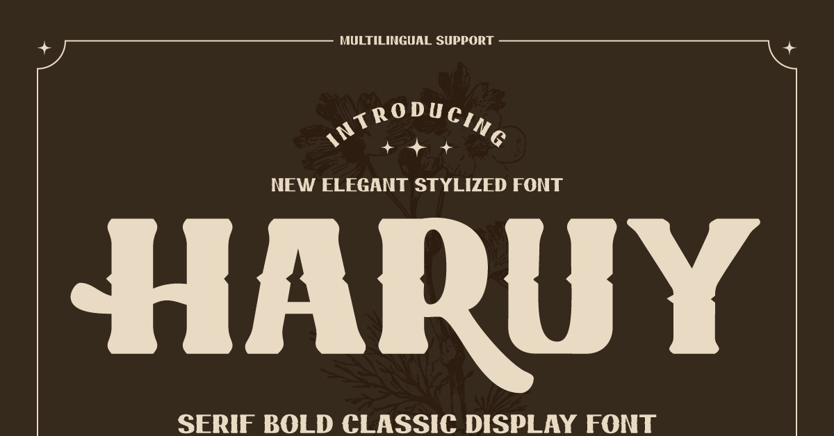 Haruy - Fuente de pantalla clásica Serif Bold