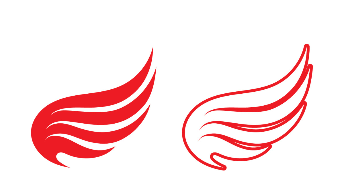 Wing bird falcon angel vector design for logo v29
