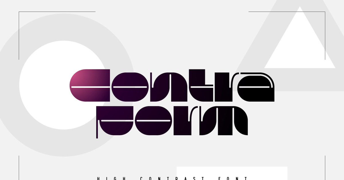 Contraform - Yüksek Kontrastlı Yazı Tipi - TemplateMonster