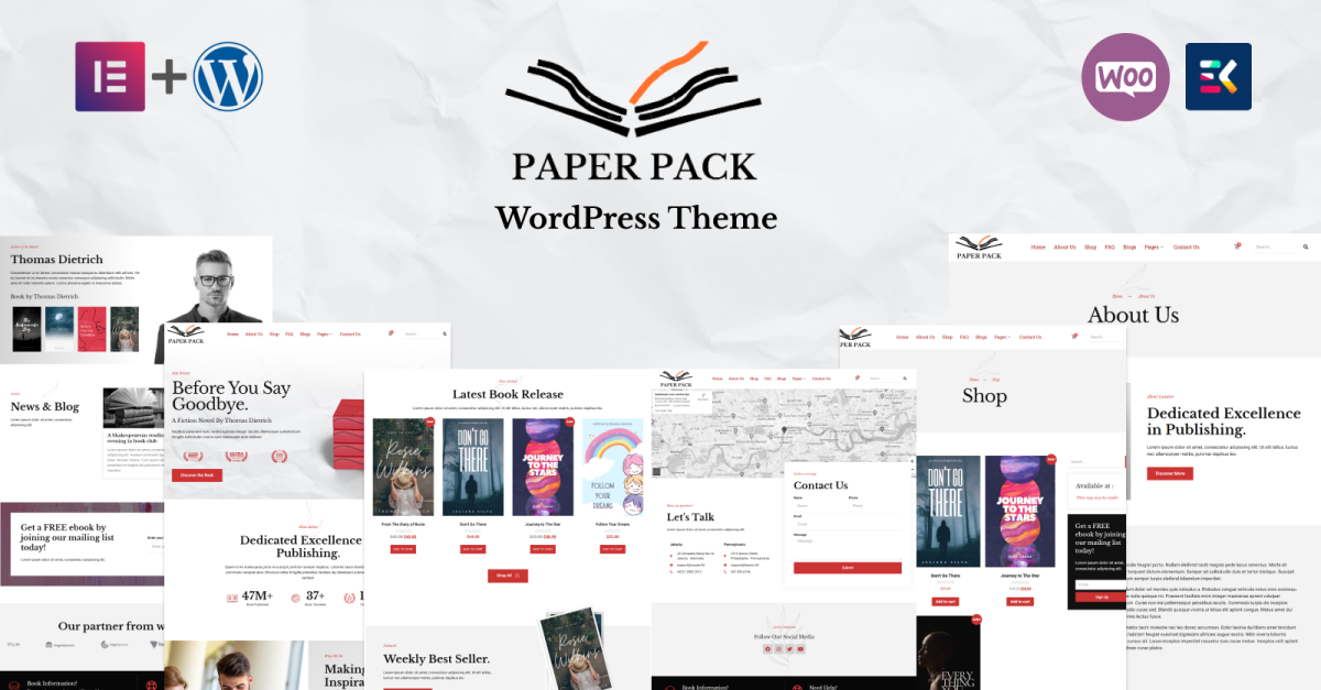 Paper Pack - Tema de WordPress para librería y tienda de autor