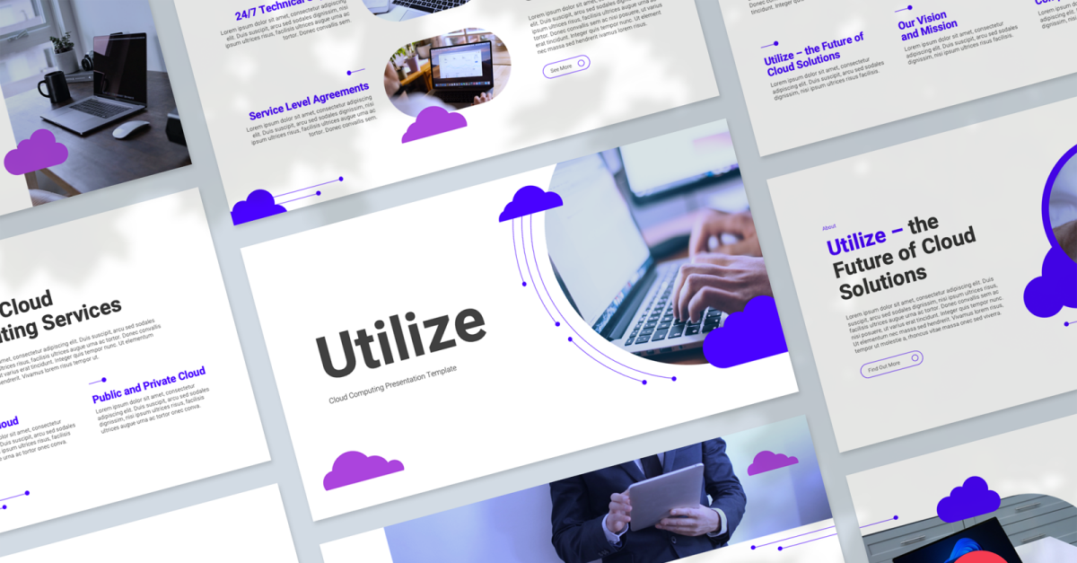 Utiliser - Modèle PowerPoint de présentation de l'informatique en nuage