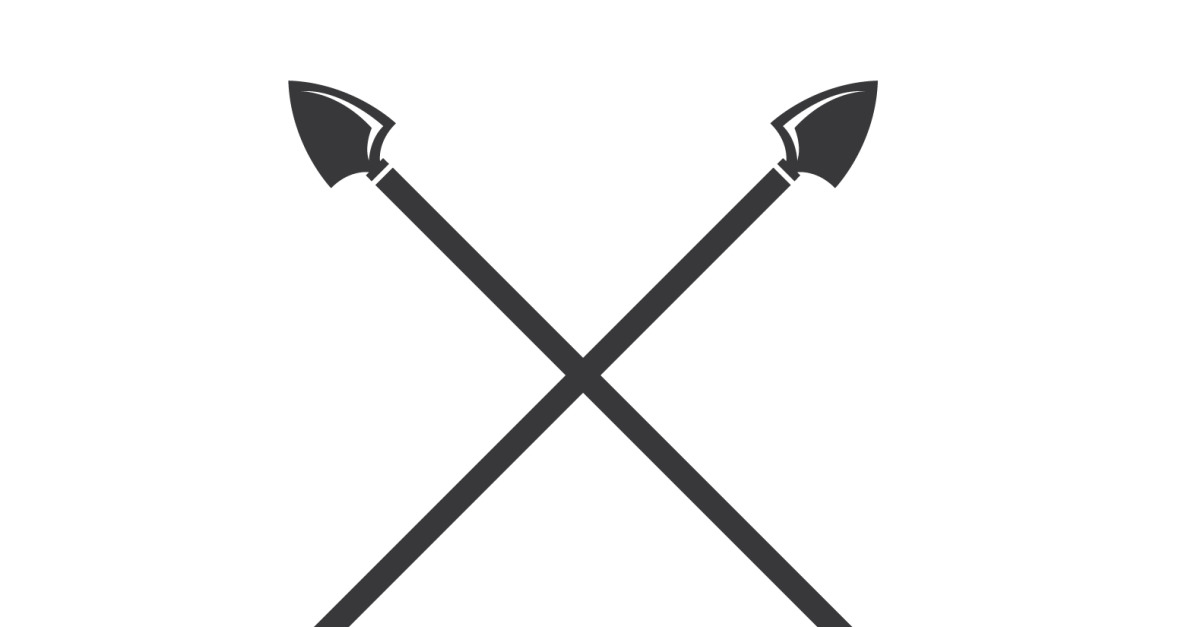 Logo de lance pour le vecteur de conception de conception d'élément v44