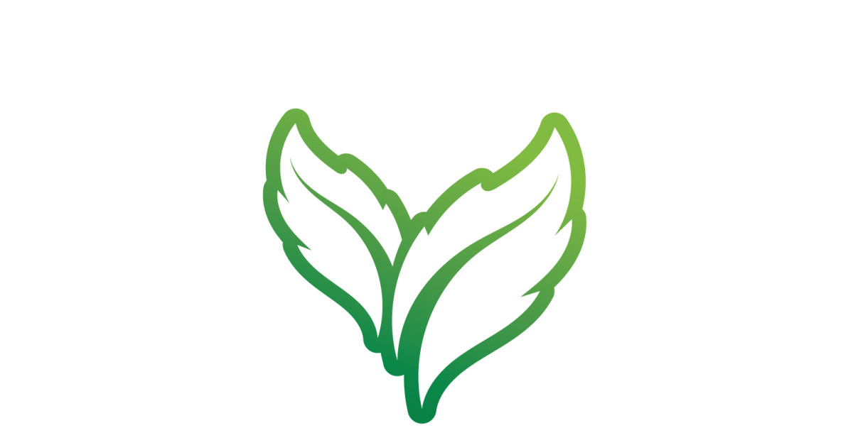 Eco hoja verde naturaleza árbol elemento logo vector v44