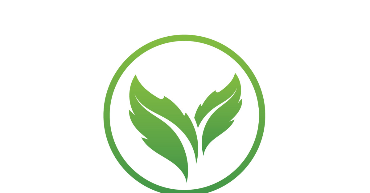 Eco leaf green nature tree element logo vector v36
