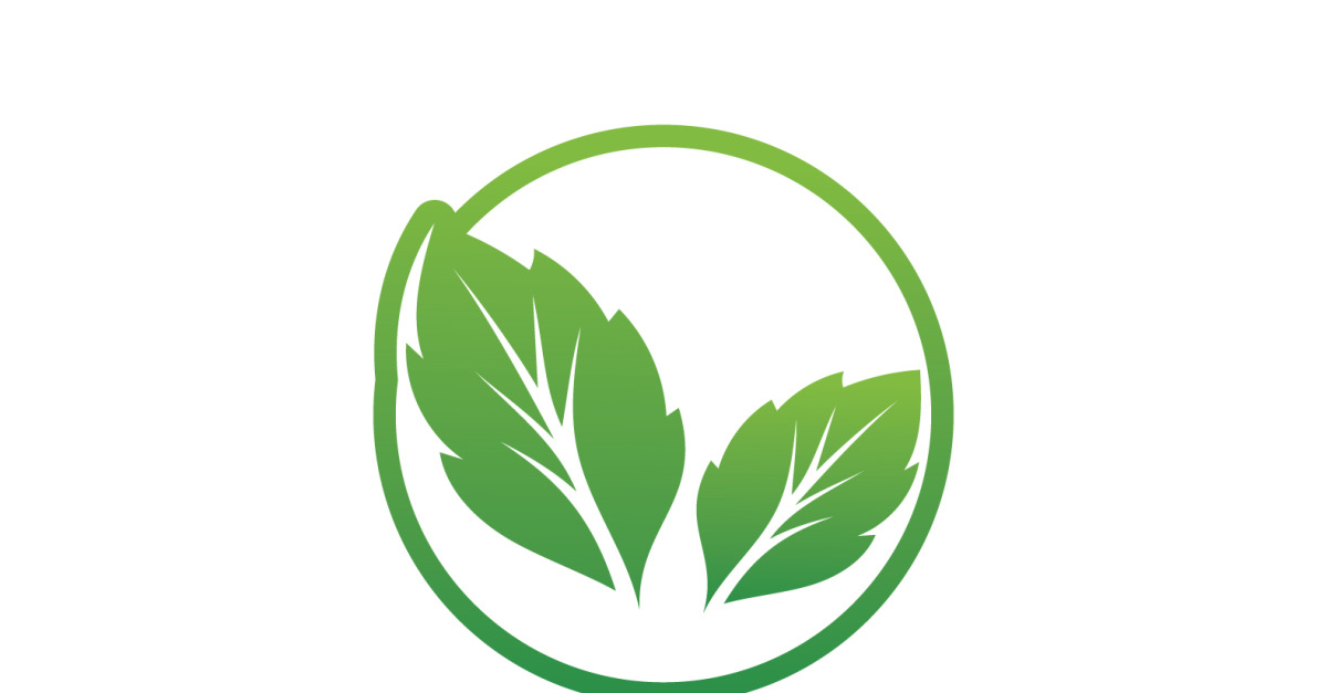 Eco leaf green nature tree element logo vector v49