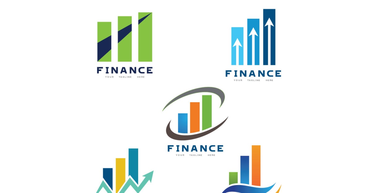 Business finance graphic logo and symbol vector v1