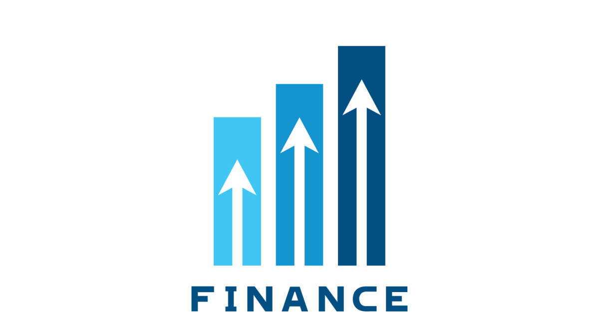 Grafisches Logo der Geschäftsfinanzierung und Symbolvektor v3