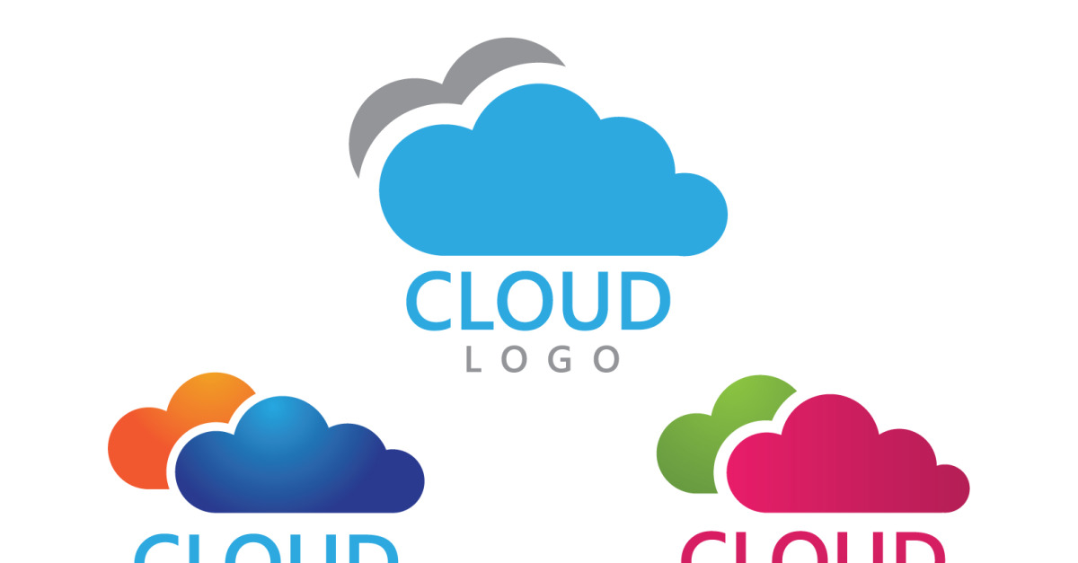 Server data cloud logo vector template v1 - TemplateMonster