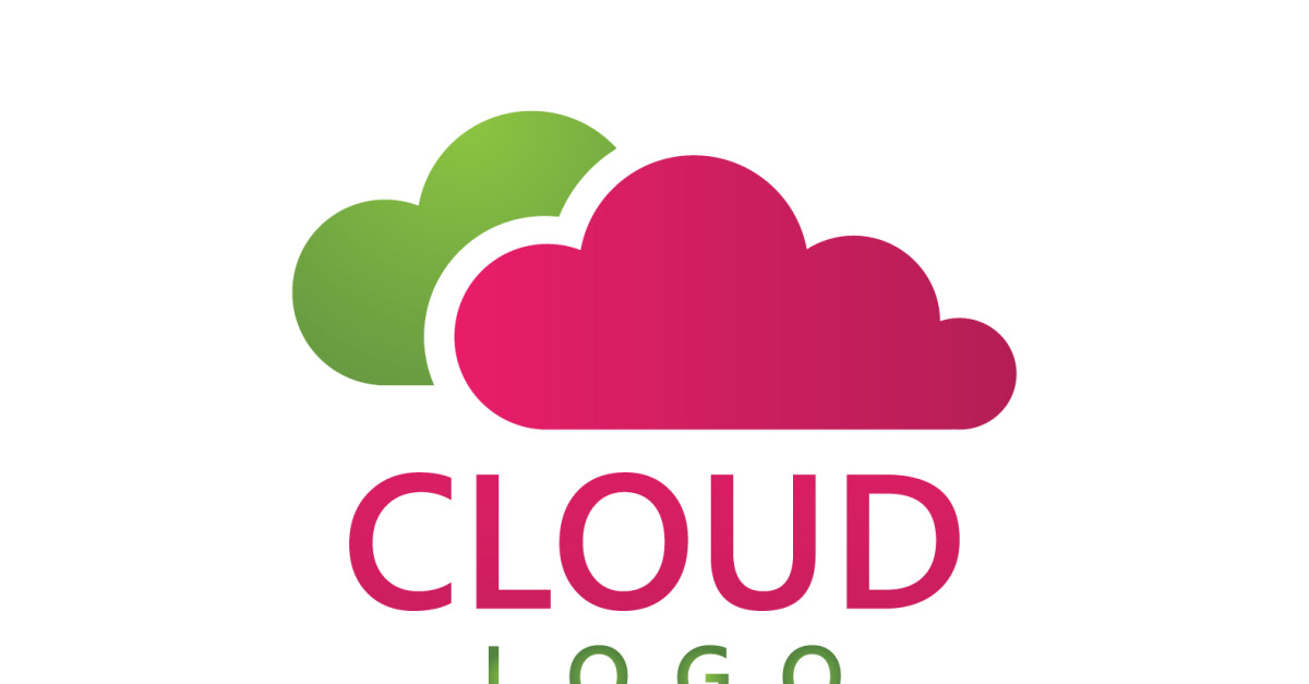 Server data cloud logo vektorové šablony v4 - TemplateMonster