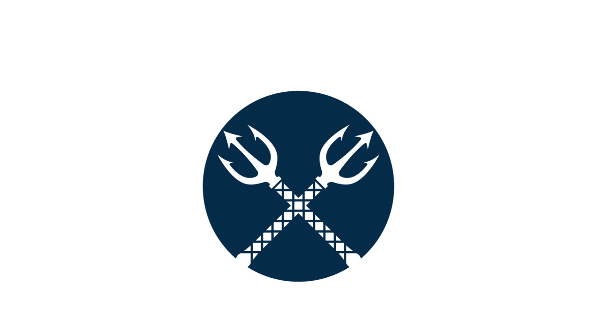 Sword and Magic trident trisula vector logo design element v11