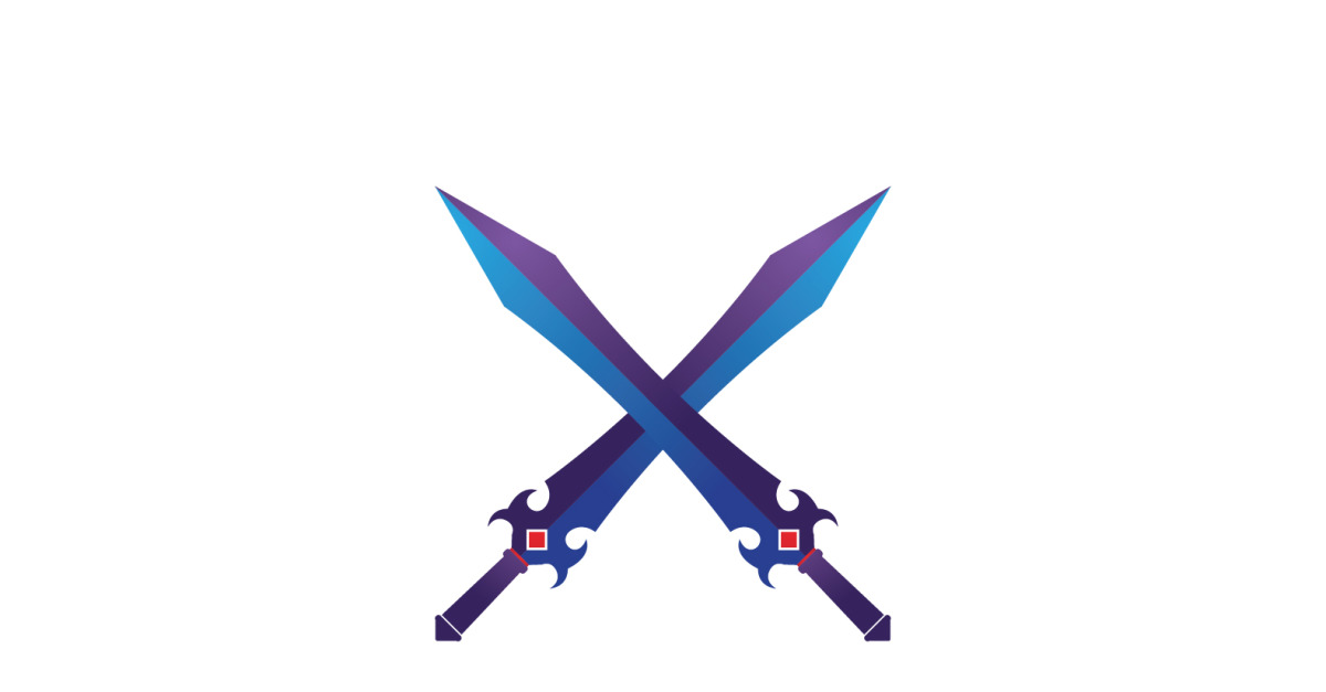 Sword item collection in game vector design v13