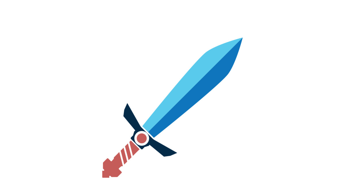 Sword item collection in game vector design v5