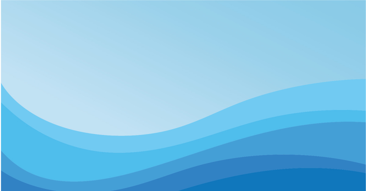 Blue wave water background design vector v12