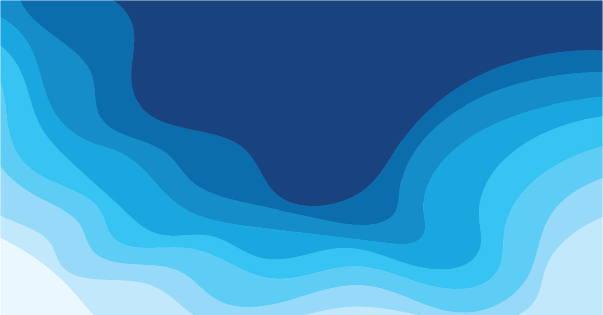 Blue wave water background design vector v16