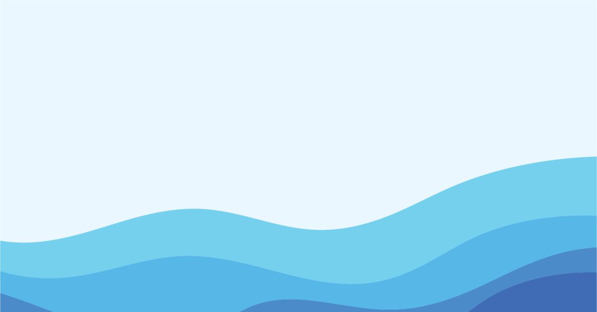 Blue wave water background design vector v32