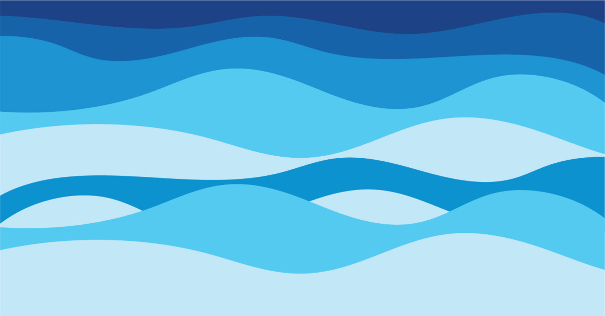 Blue wave water background design vector v5 - TemplateMonster