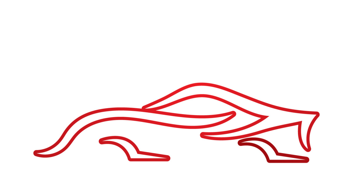 Voitures sport ligne automobile logo vector design v8