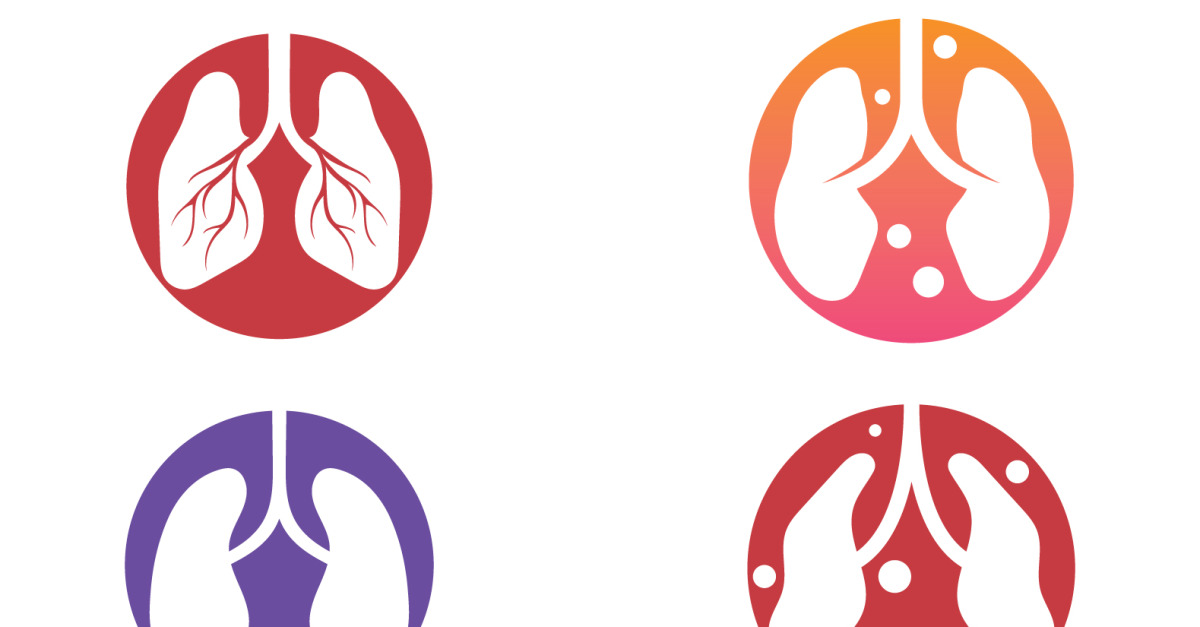 Health lungs logo and symbol vector v21 - TemplateMonster