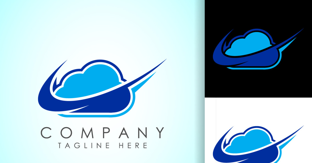 Cloud logo design vector template10 #328880 - TemplateMonster