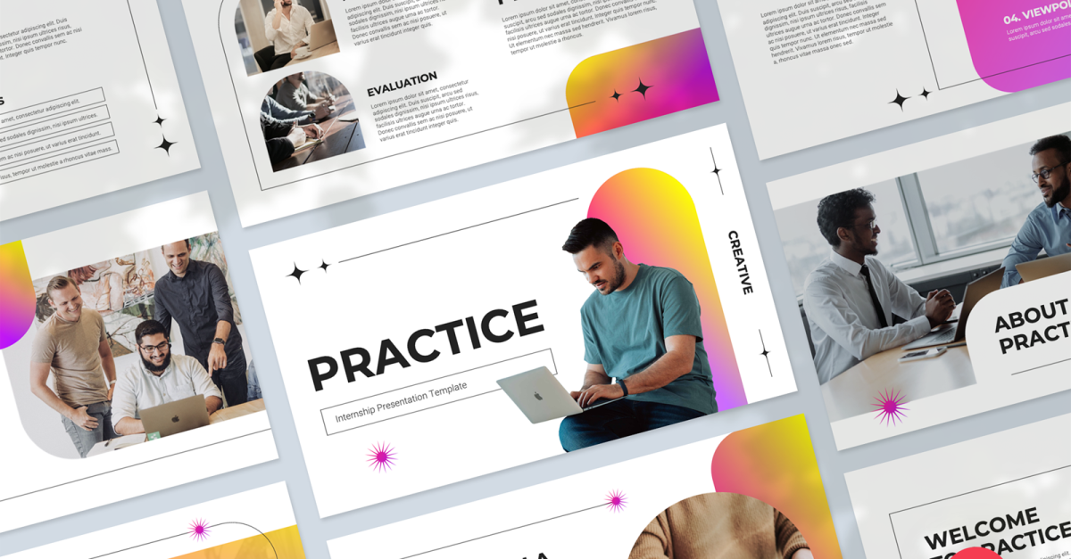 Práctica - Plantilla de presentación de prácticas de PowerPoint