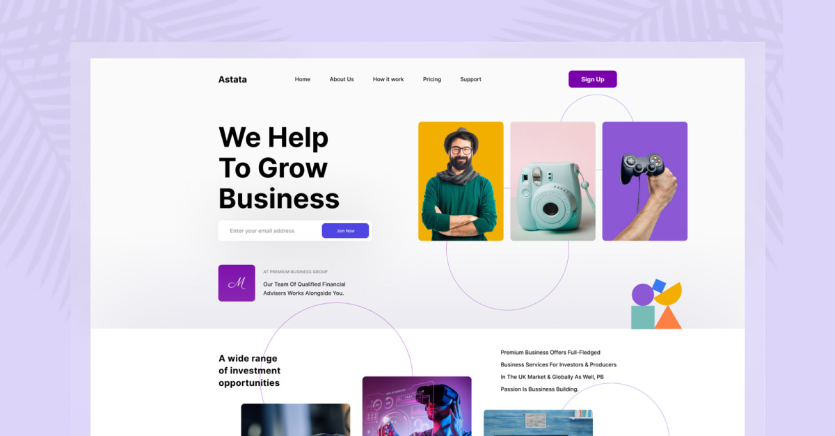 Corporate Website Hero Section #329133 - TemplateMonster