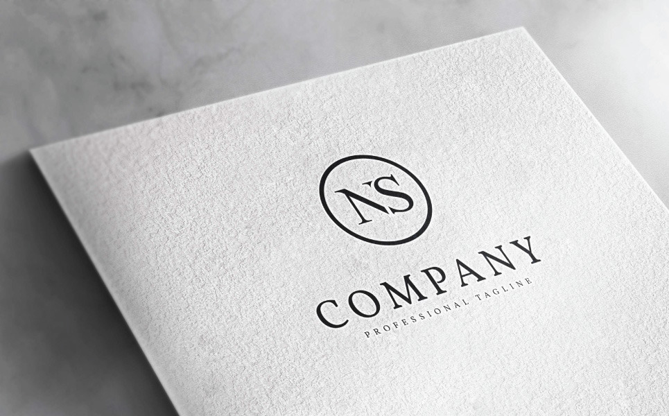 Letter NS Solutions Logo or Letter NS Logo - TemplateMonster