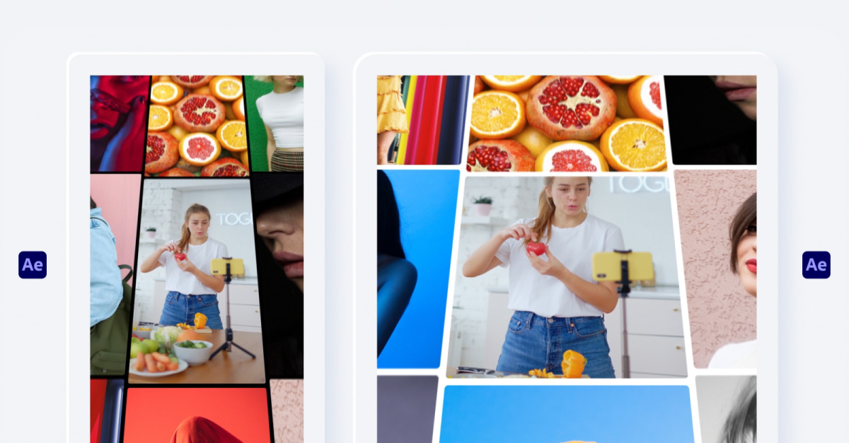 Multi Screen Grid Transitions - Vertical & Square