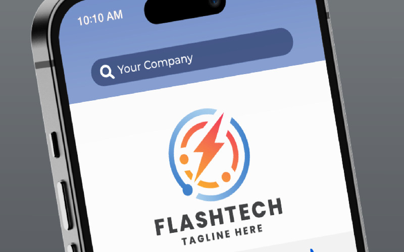 Plantilla de logotipo Flash Tech Pro - TemplateMonster