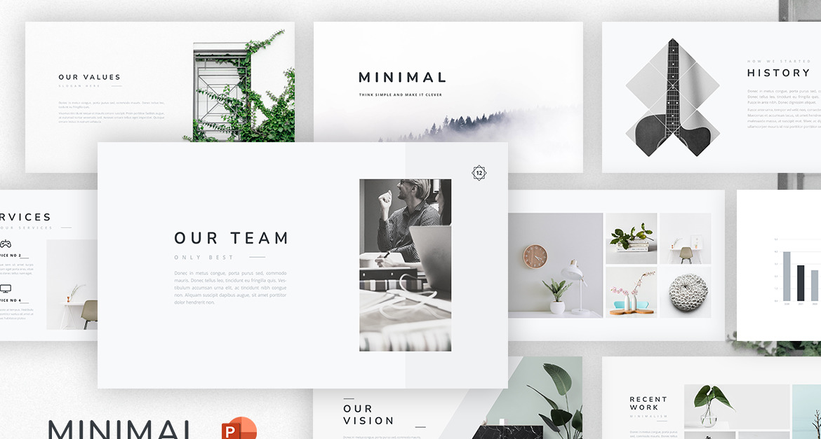 Minimal Powerpoint presentation #329227 - TemplateMonster